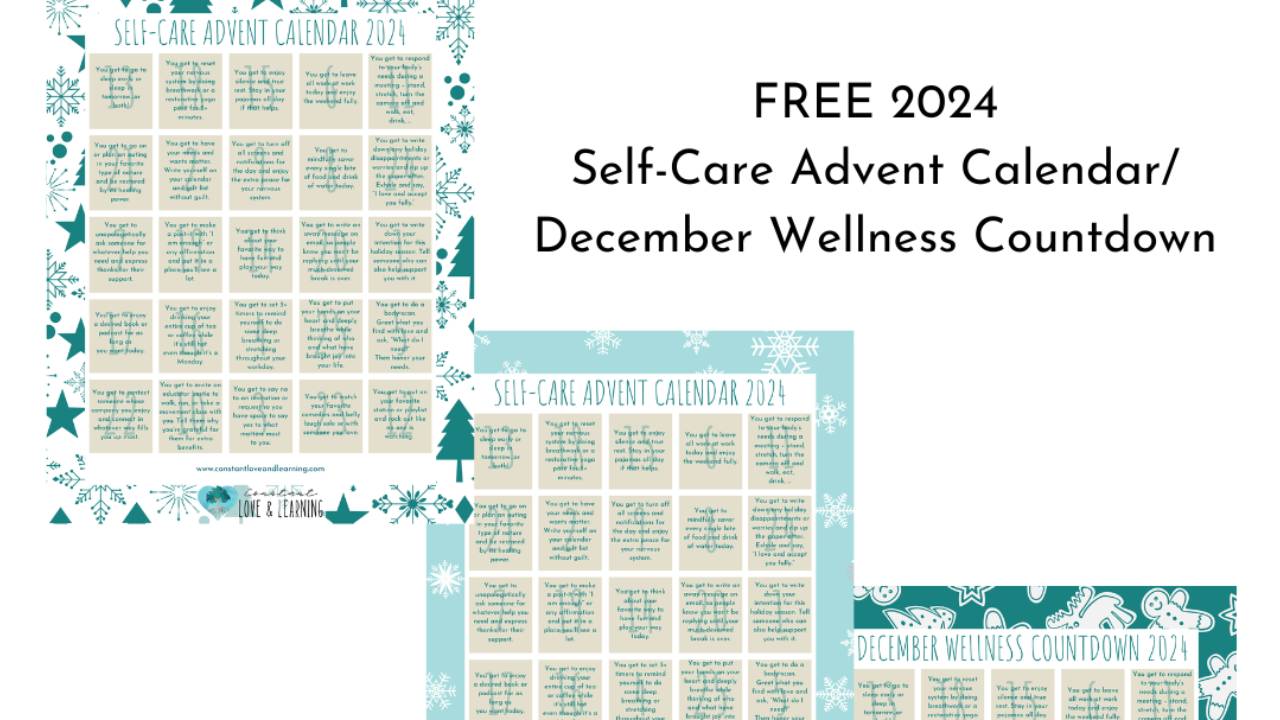 Self-Care Advent Calendar to Support Educator Well-being