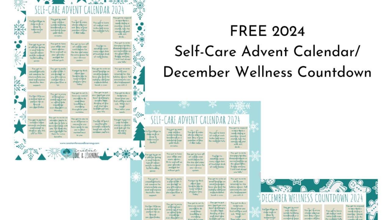 Self-Care Advent Calendar to Support Educator Well-being