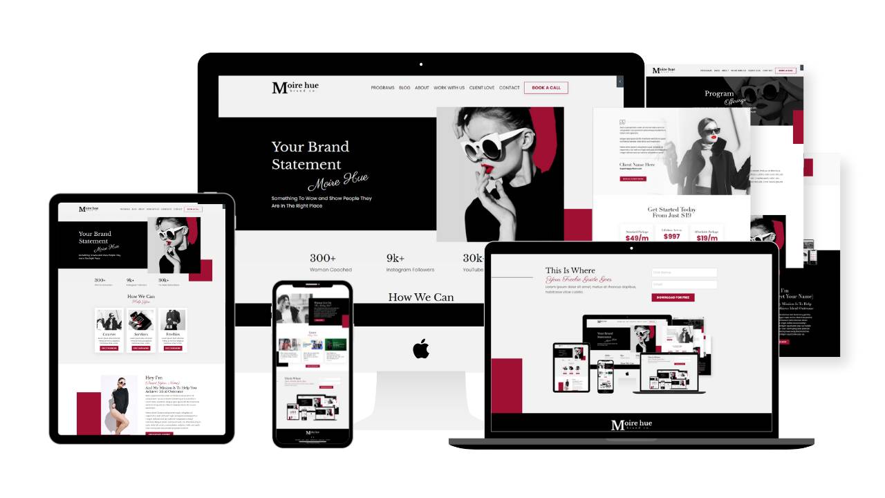 Kajabi Template Moire Hue | Templates From Kajabi Designers