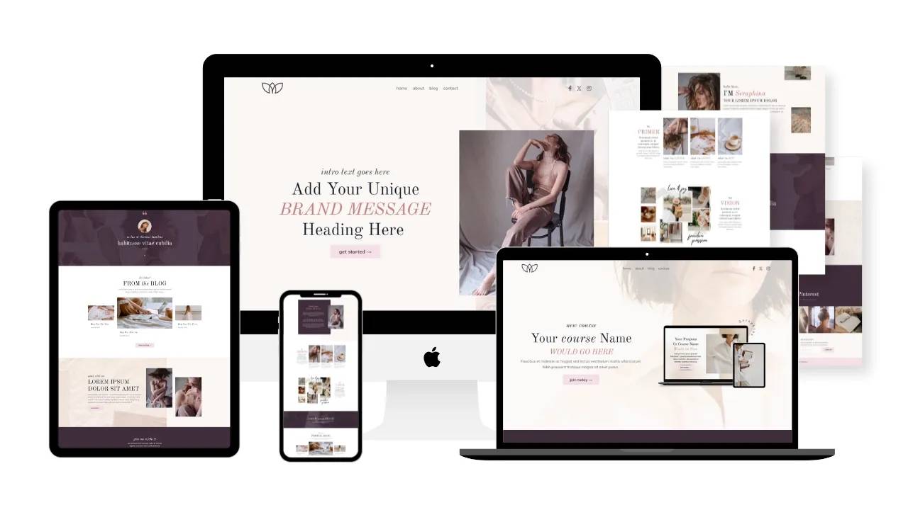 Kajabi Template Saraia | Templates From Kajabi Designers