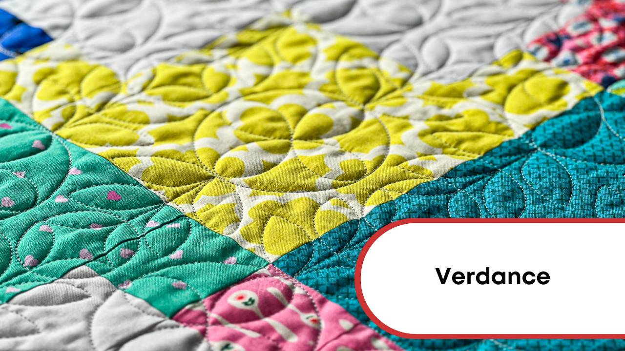 Verdance E2E Quilting Design for Modern Quilts