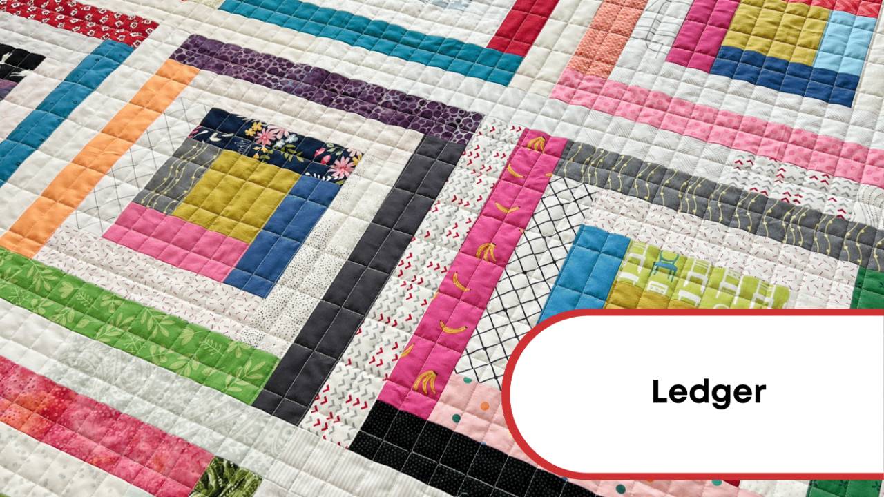 Ledger Edge-to-Edge Modern Quilting Design