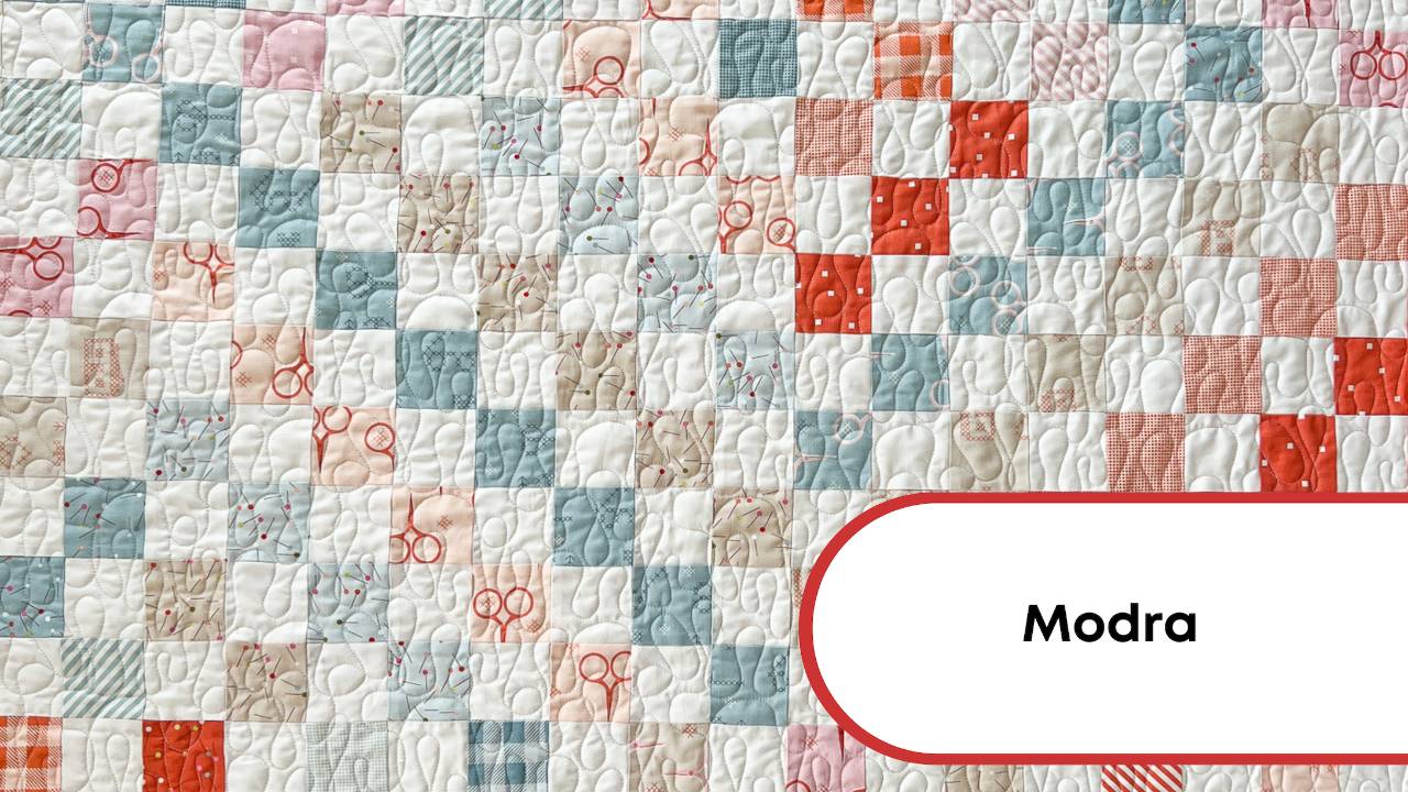 Modra E2E Quilting Design for Modern Quilts