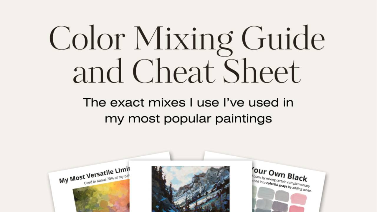 Jed Dorsey's Color Mixing Guide With Cheat Sheet