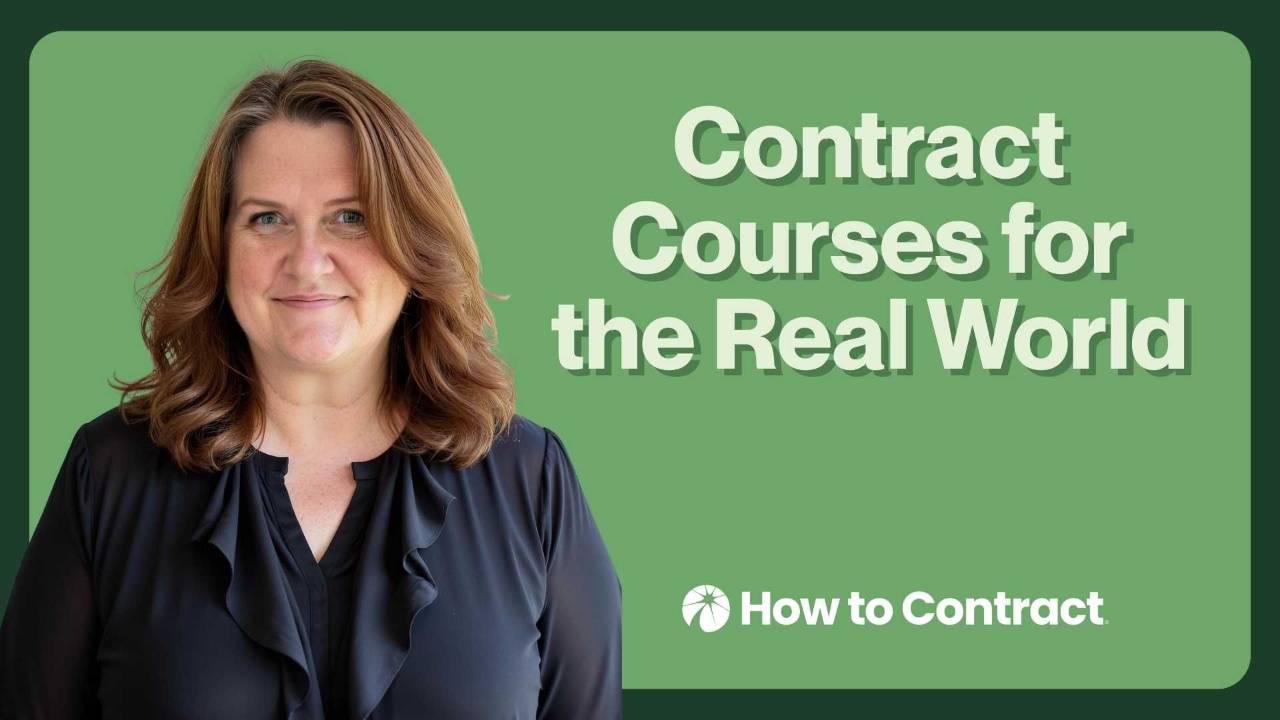 How to Contract | Contract Courses for Lawyers and Professionals