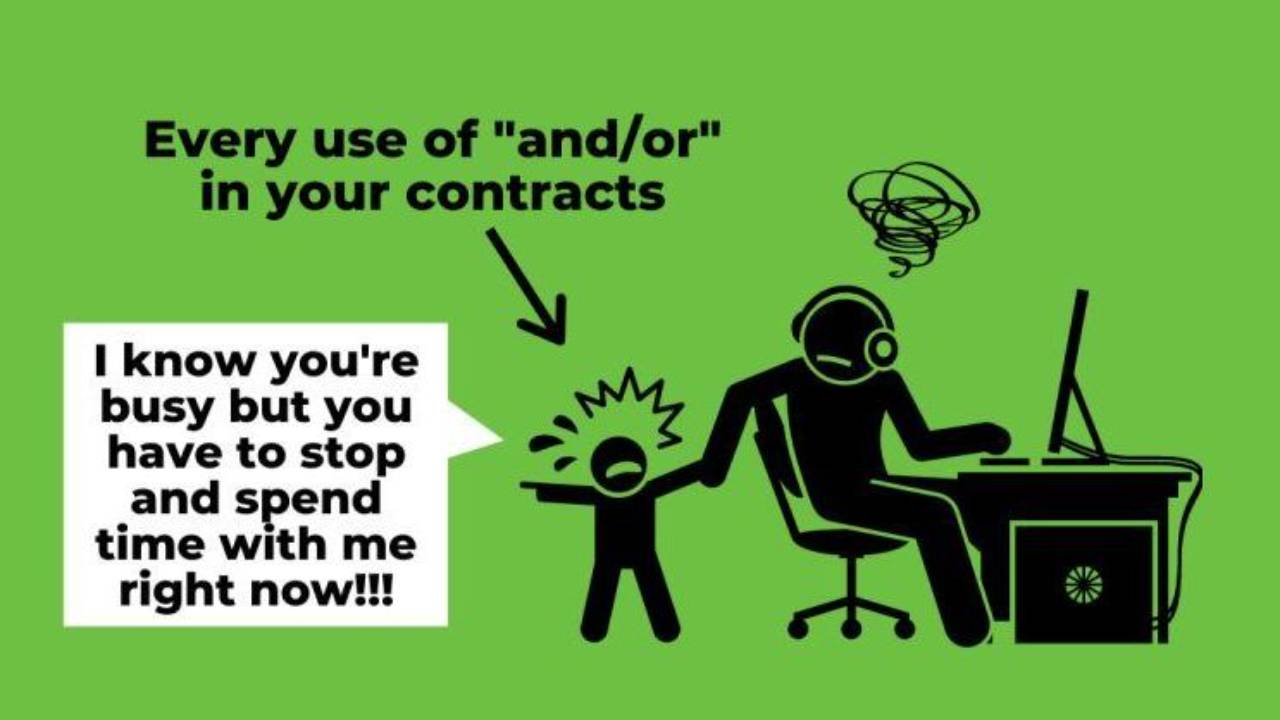 Using “and/or” In Our Contracts