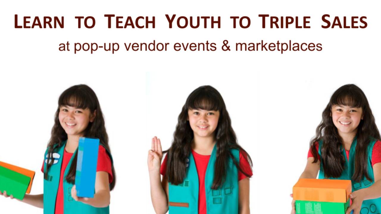 LEARN TO TEACH YOUTH ENTREPRENEURS How to 3X Their Vendor Booth Sales