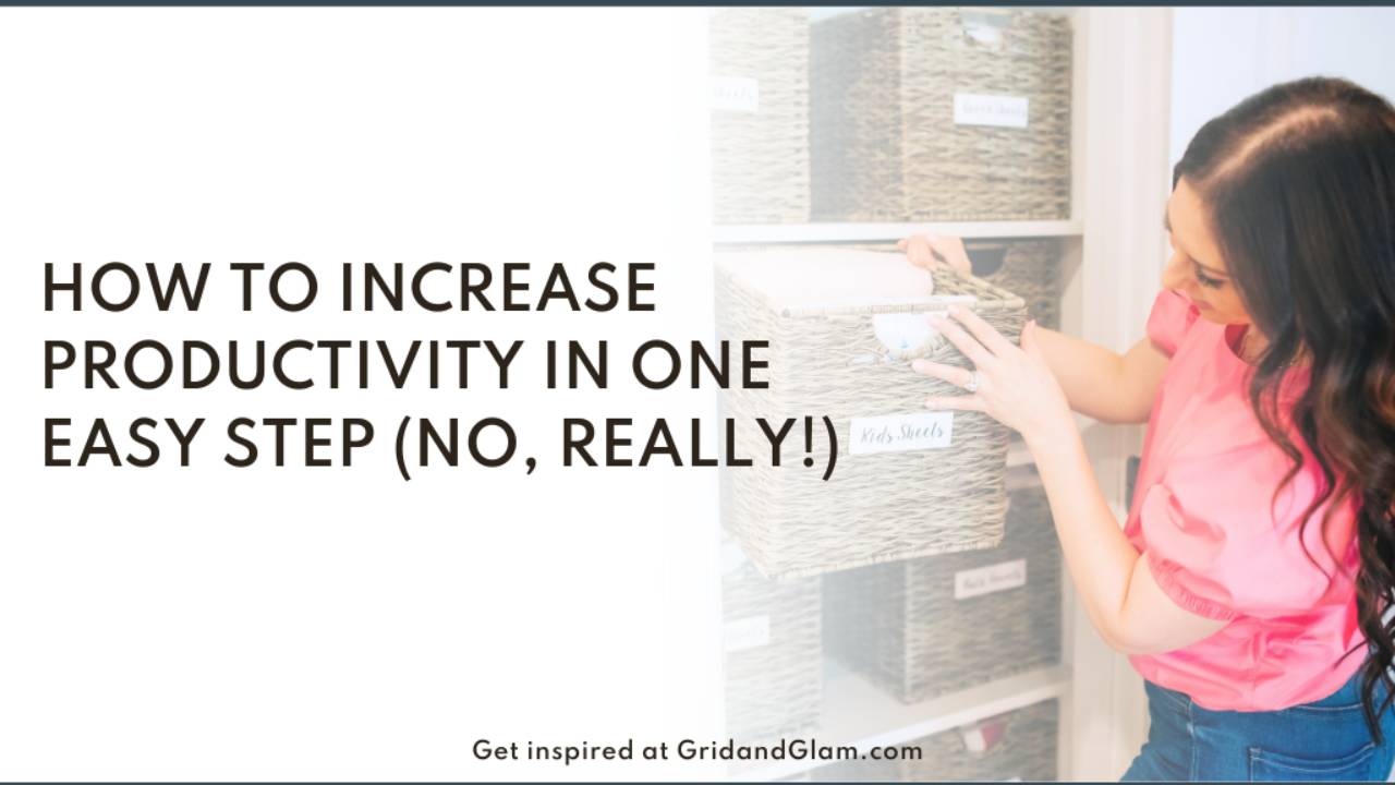 How to Increase your Productivity with 1 Easy Step (No, Really!)