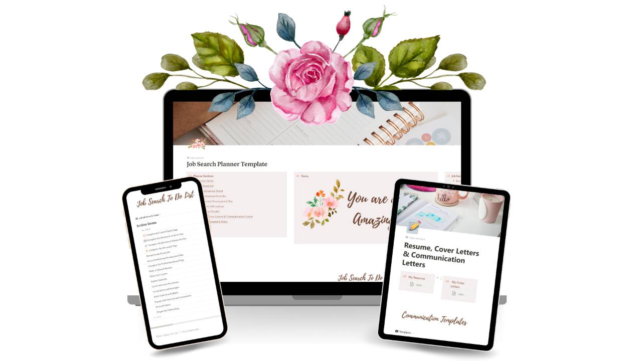 Digital Job Search Planner for Notion