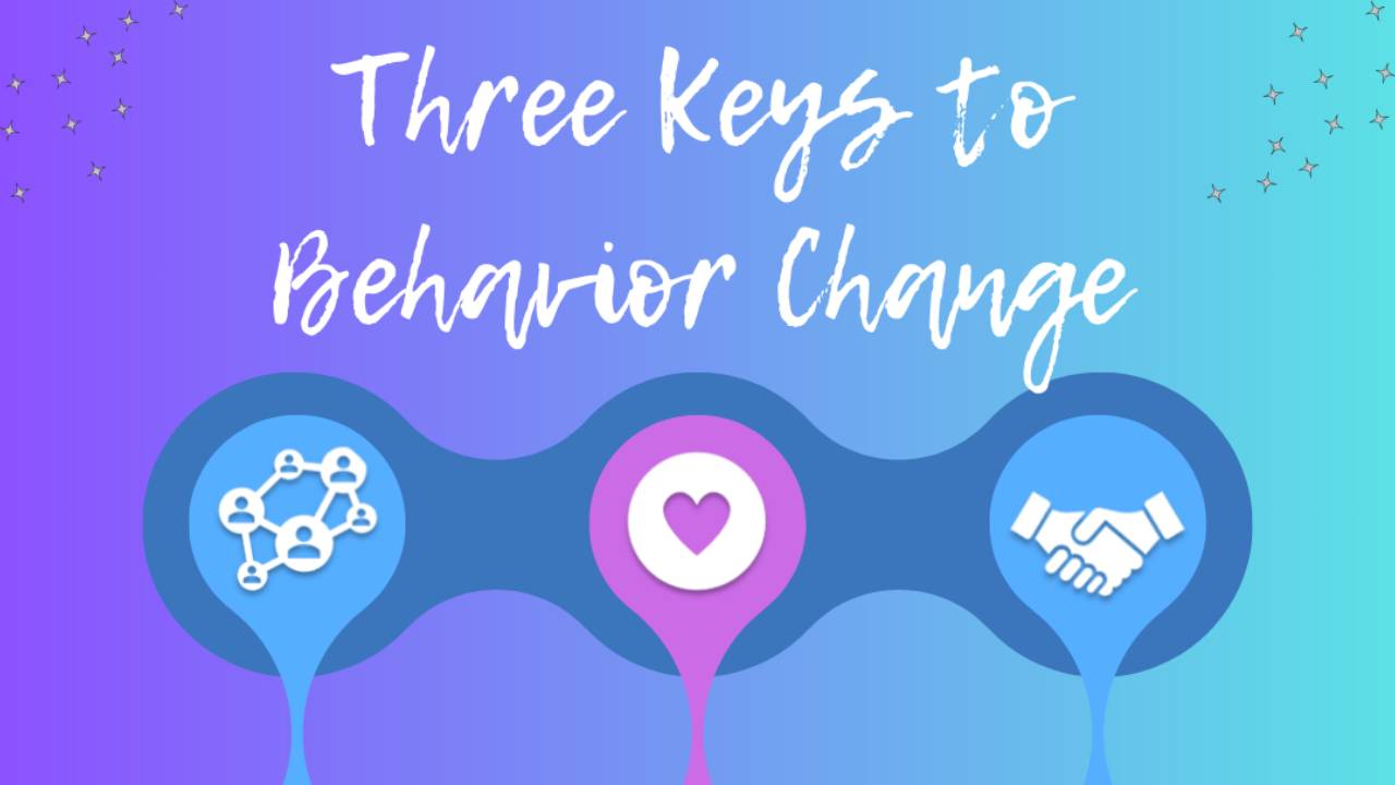 Three Keys to Behavior Change