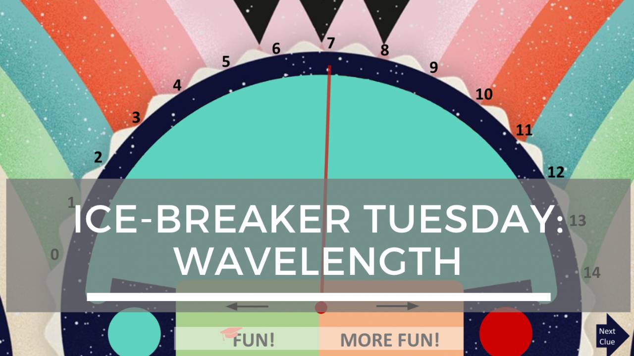 Ice-Breaker Tuesday: Wavelength
