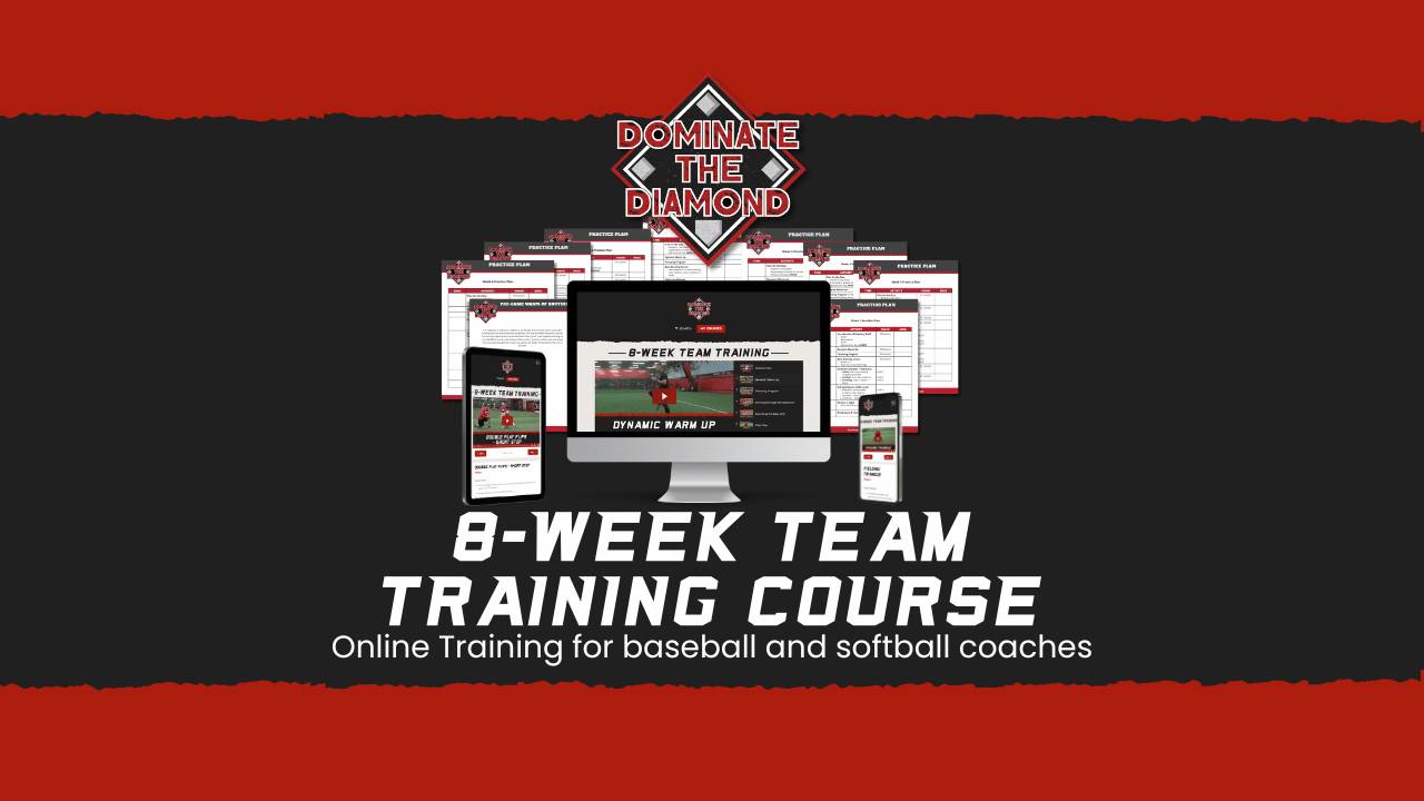 8 Week Team Training Baseball Coach Training Course for Youth Beginner