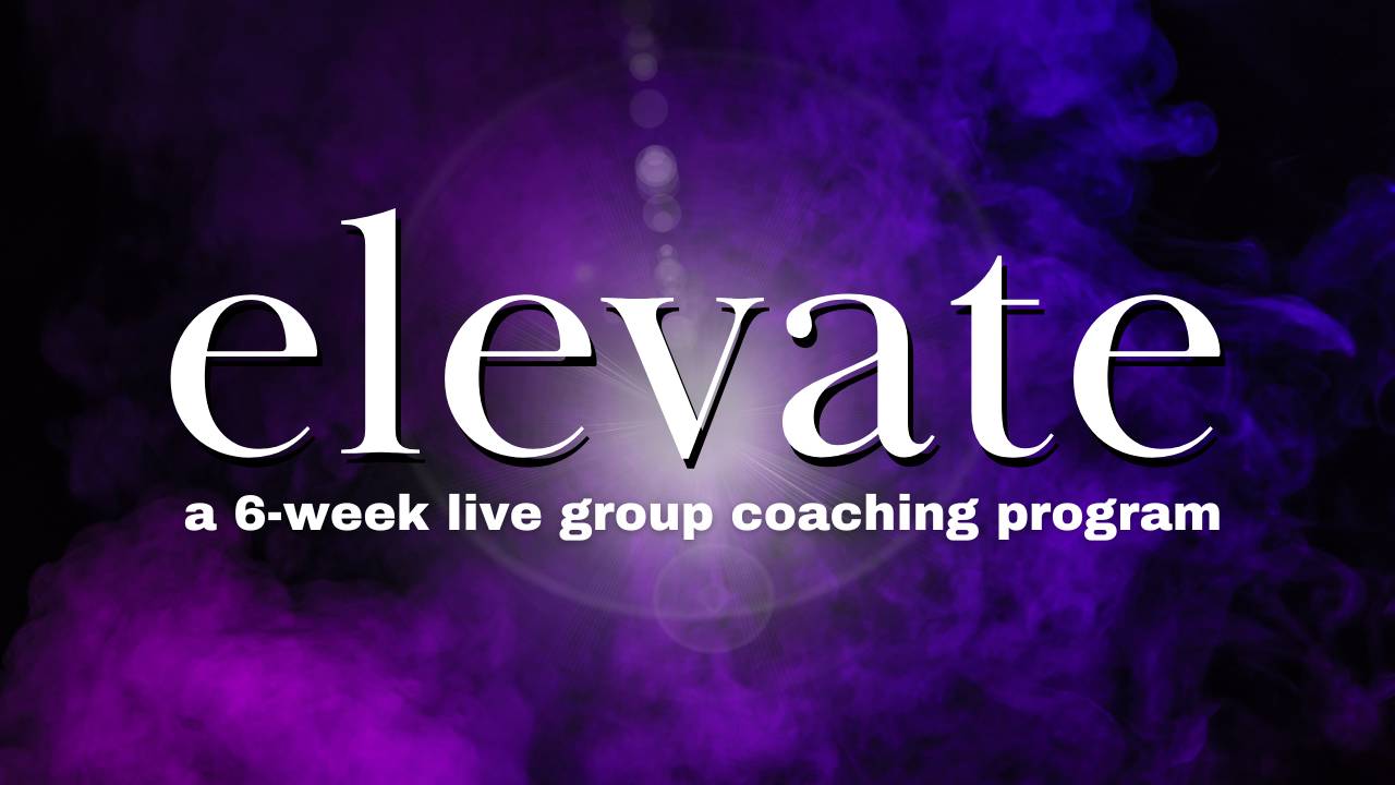 ELEVATE: 6-week live group coaching program