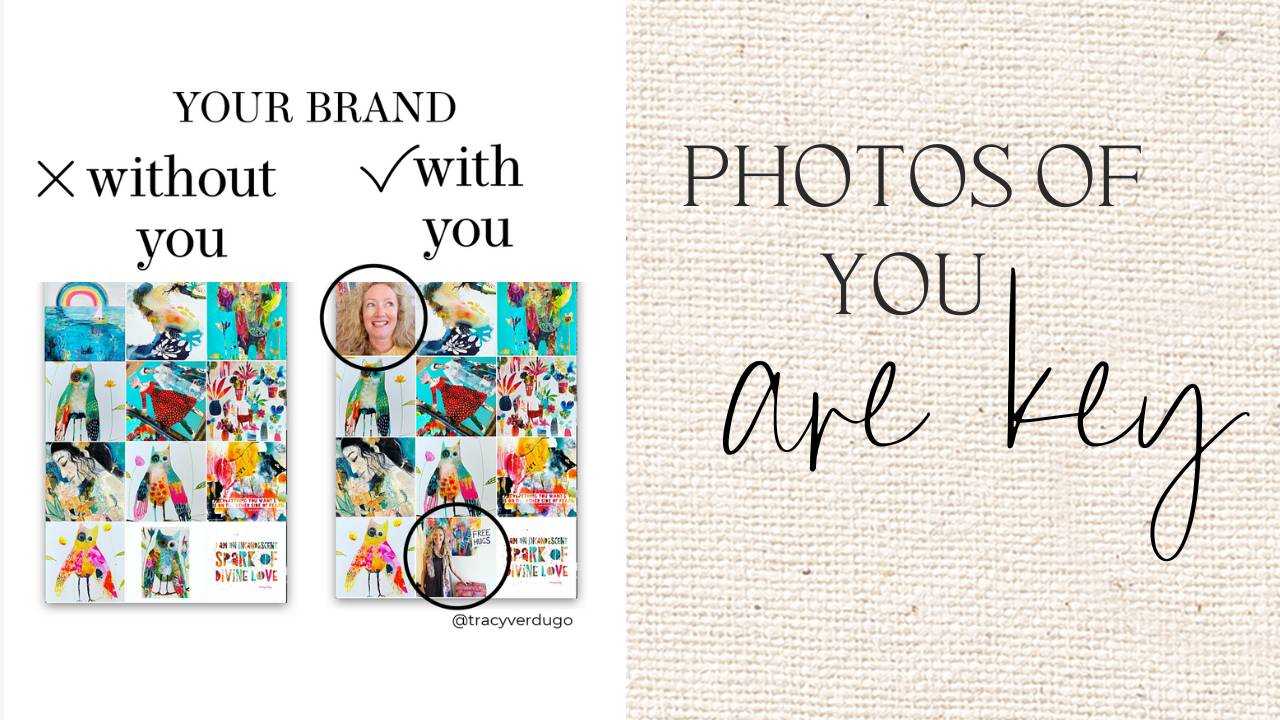 Photos of you are key