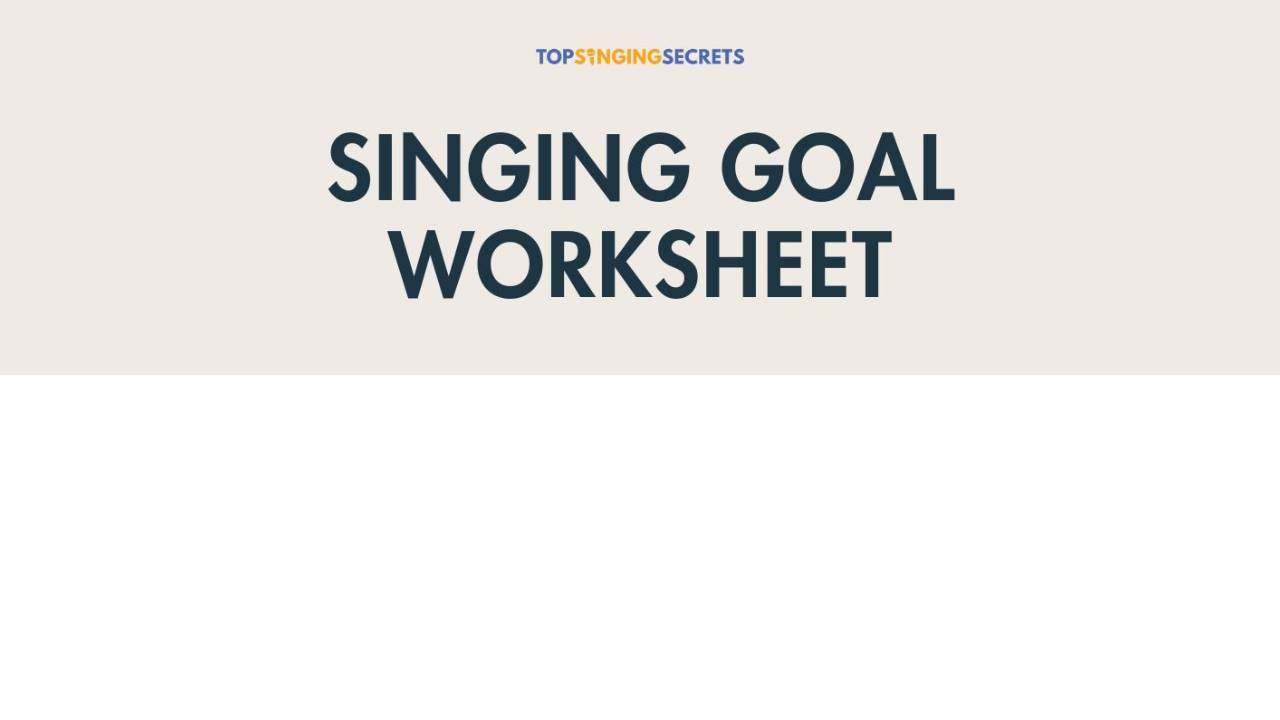 The Right Way to Set Singing Goals and Actually Achieve Them This Year