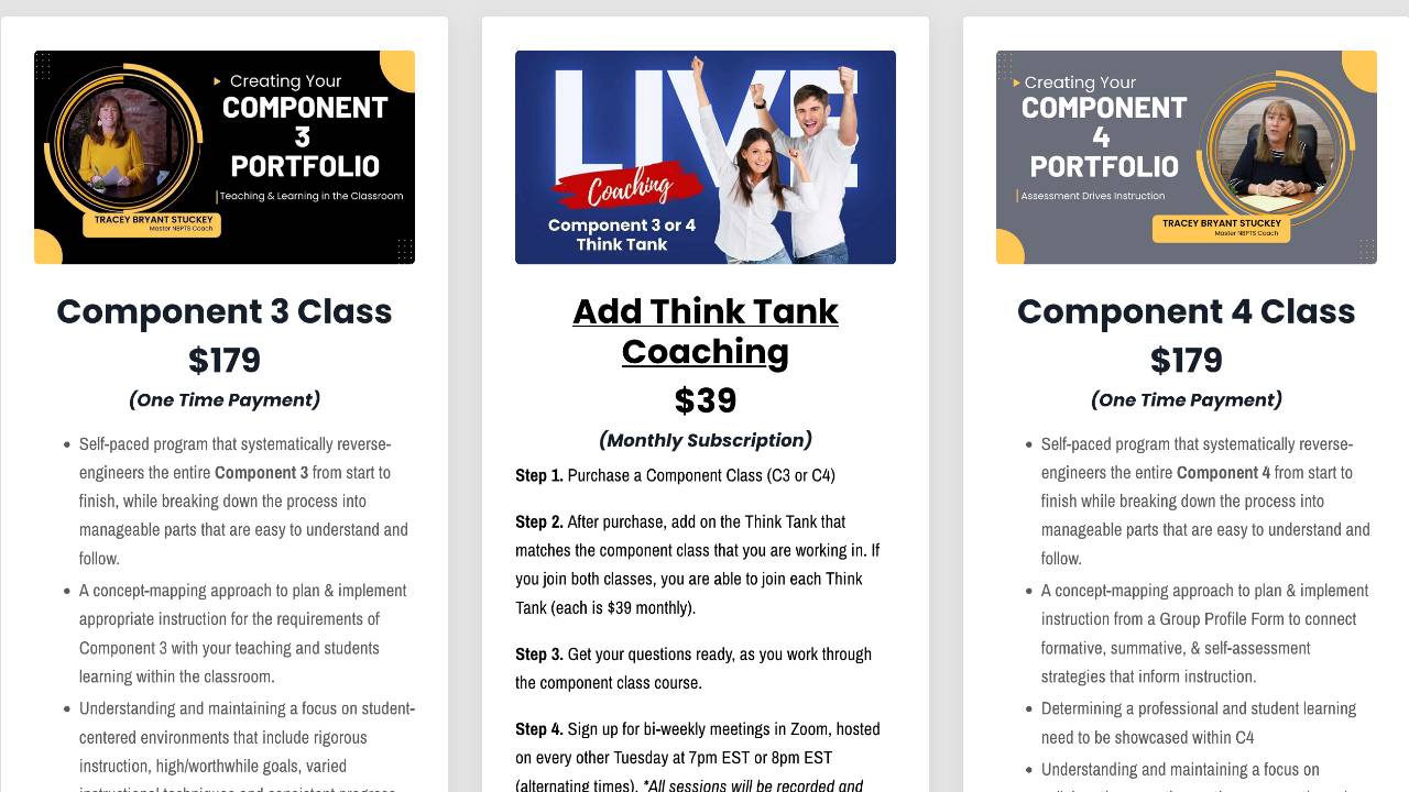 NBPTS Initial & Retake Candidate Support