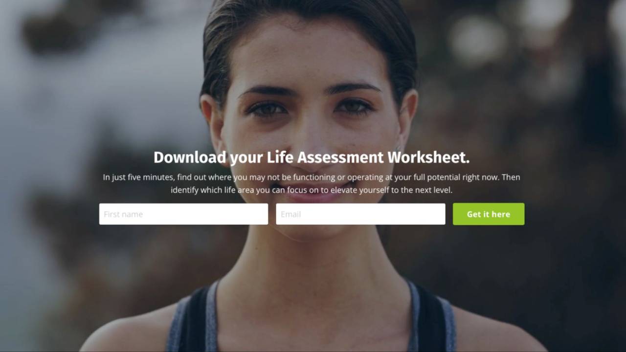 Get Your Life Assessment Worksheet