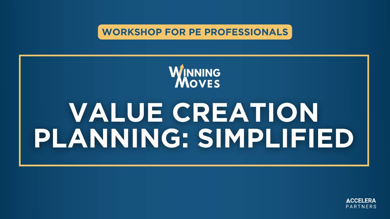 Workshop - Value Creation Planning: Simplified
