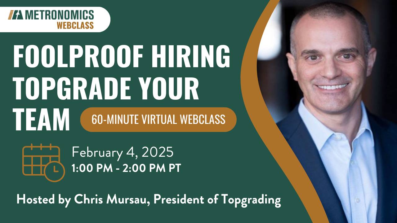 Foolproof Hiring: Topgrade Your Team - Registration Thank You