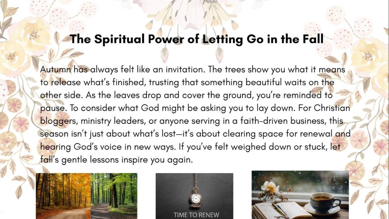 The Spiritual Power of Letting Go in the Fall