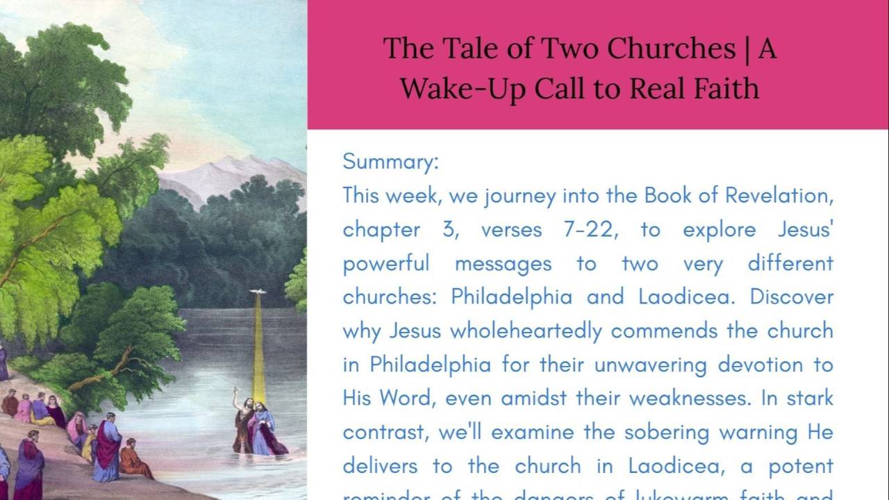 The Tale of Two Churches: A Wake-Up Call to Real Faith