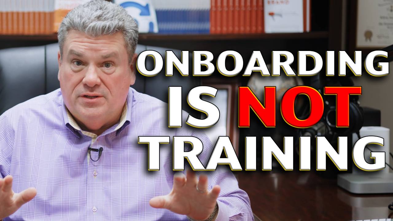 Onboarding Is Not Training