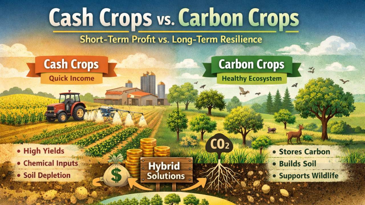 Regenerative Agriculture Cash Crops vs. Carbon Crops