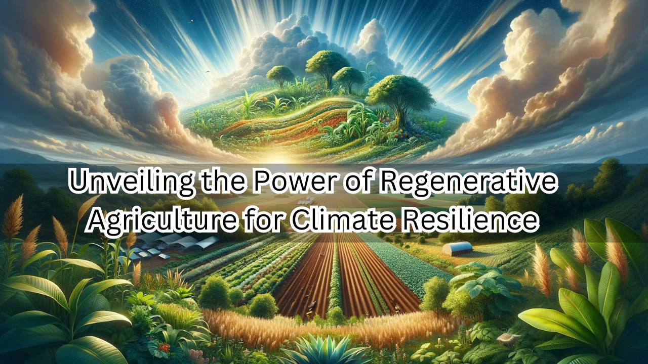 Unveiling the Power of Regenerative Agriculture for Climate Resilience
