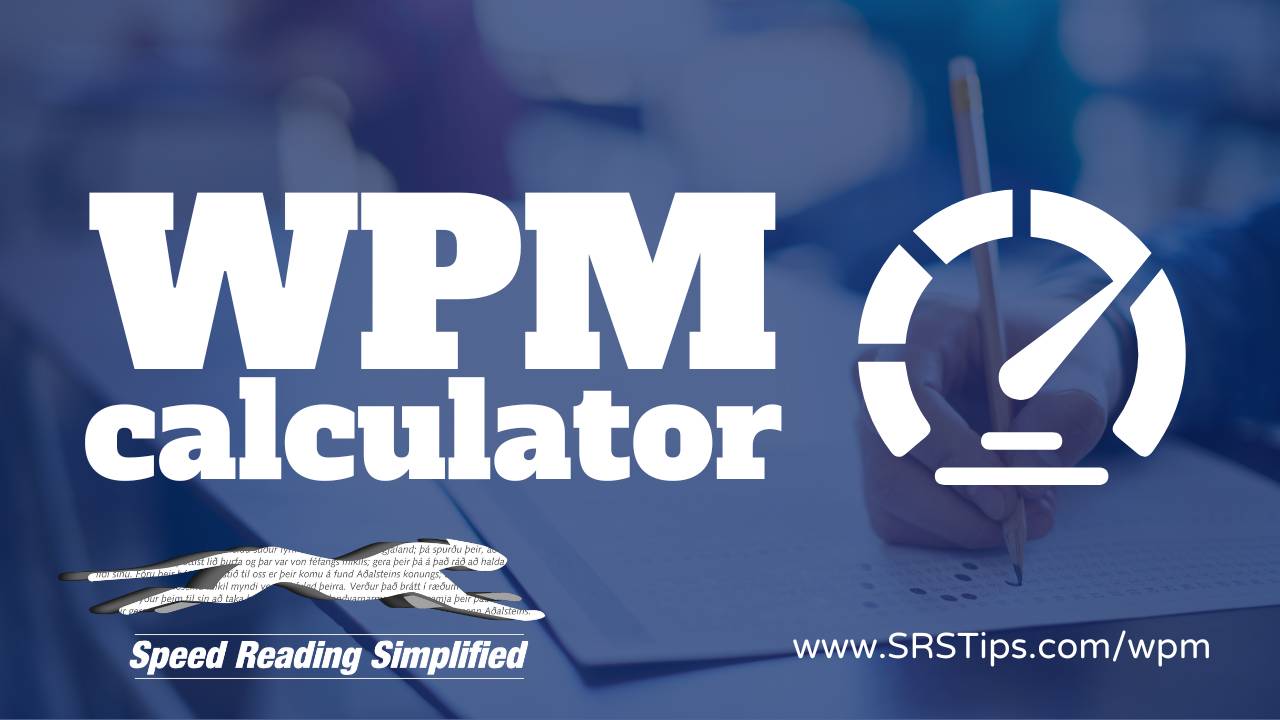SRS Words Per Minute - Calculator