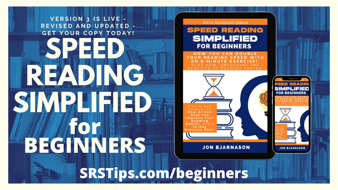 Speed Reading Simplified for Beginners - Book - FREE Online Course