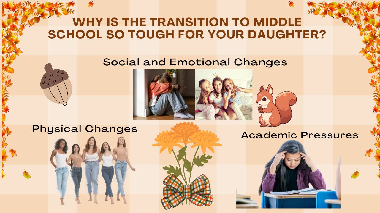 Why is the transition to middle school so tough for your daughter?
