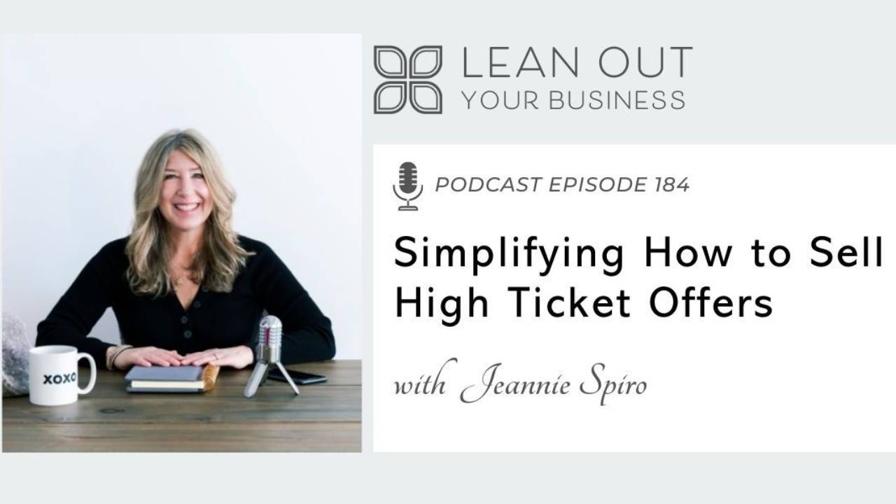 Lean Out Your Business Podcast Interview with Jeannie Spiro