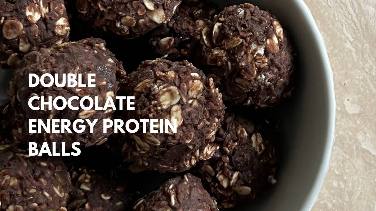 Double Chocolate Energy Protein Balls
