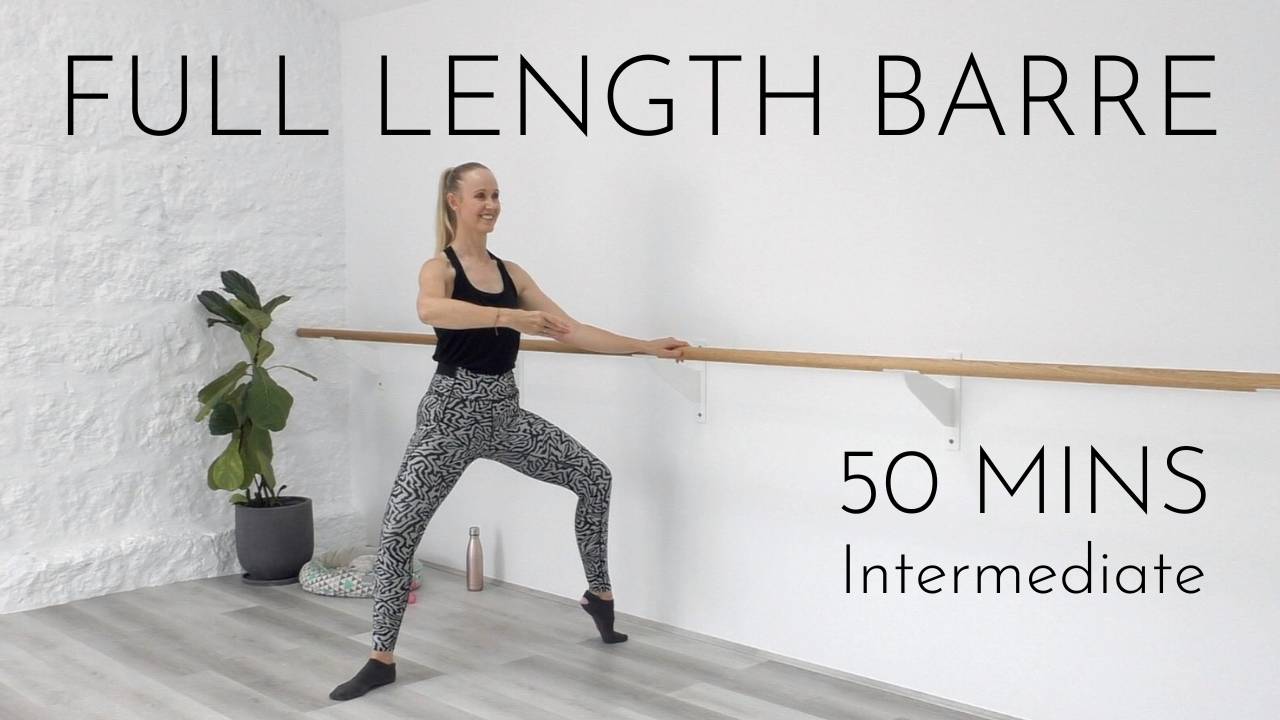Barre Workout at Home | 50 Mins | Full Body | Intermediate Level
