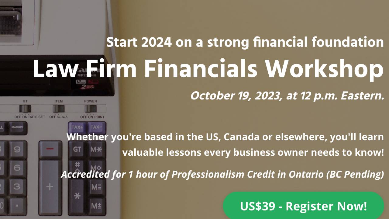 Law Firm Financials Workshop