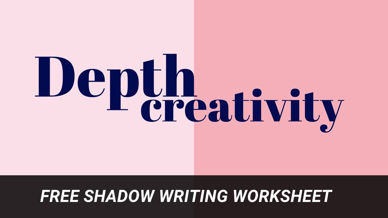 Free Shadow Writing Worksheet