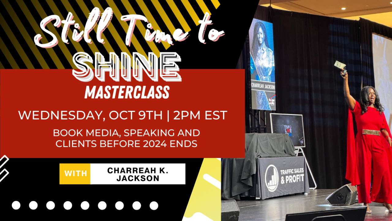 Shine in 2025 Masterclass Confirmation