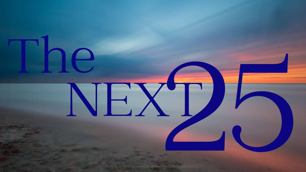 The NEXT 25 THANK YOU PAGE