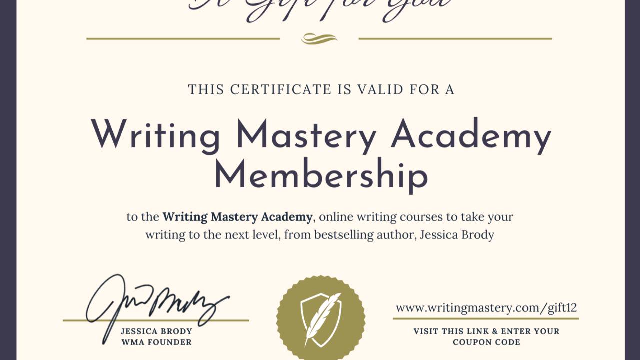 Writing Mastery Gift Certificates