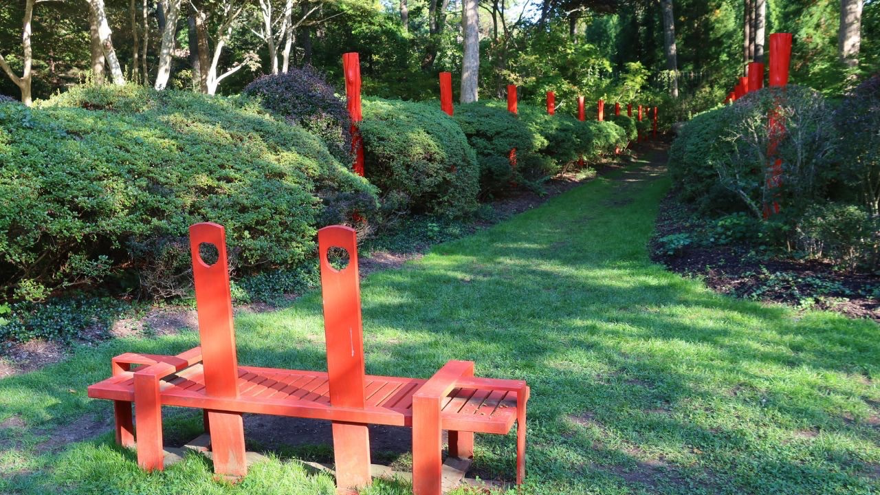 Colorful Garden Structures: A Look at the Red Garden
