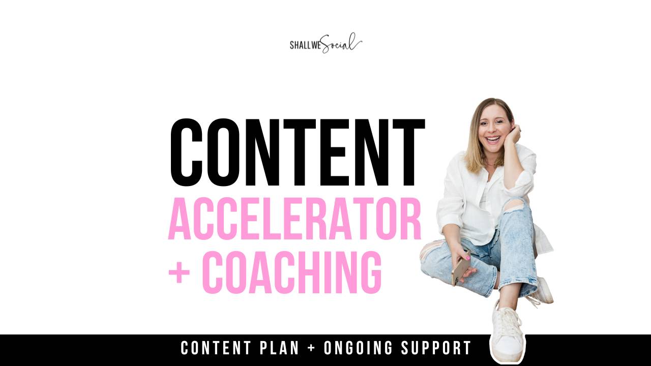 Content Accelerator ~ Strategy Sessions + Coaching