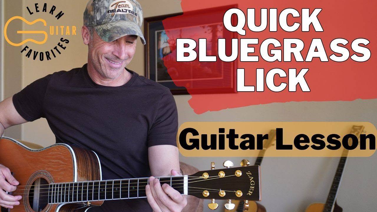 Learn This Fun Blugrass Lick Acoustic Picking Guitar Tutorial