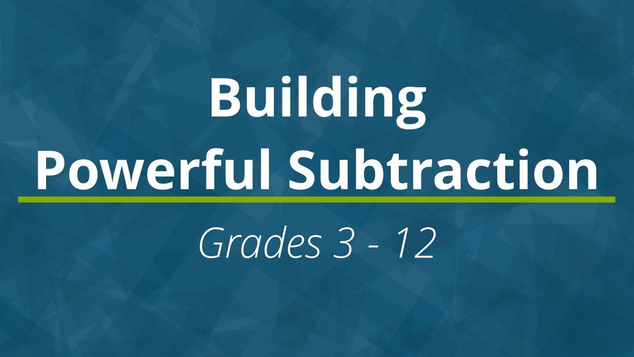 Subtraction Workshop