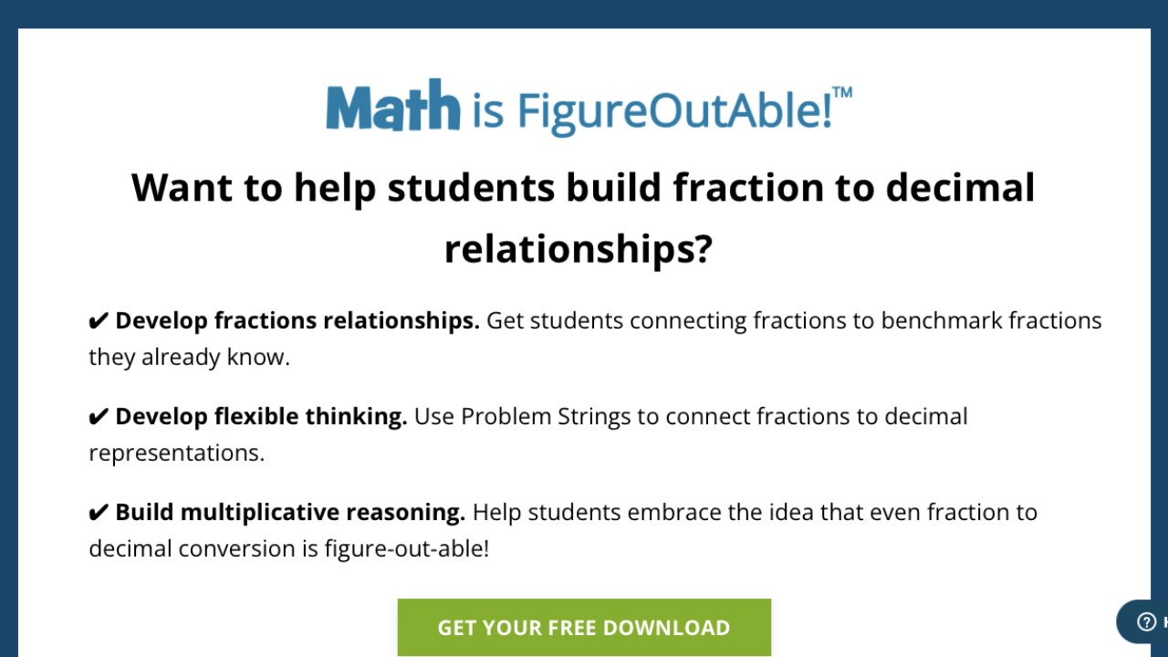 Free Guide to How to Construct Fractions to Decimals