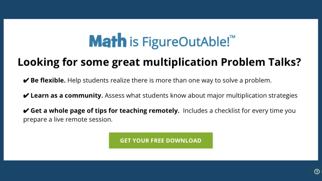 Multiplication Problem Talks