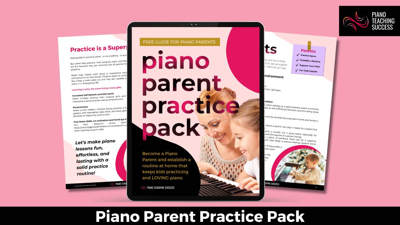 Free Guide: Piano Parent Practice Pack
