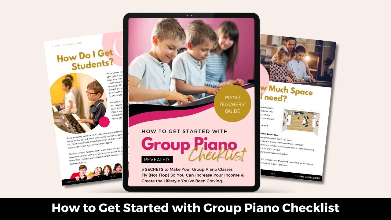 How to Get Started with Group Piano Checklist