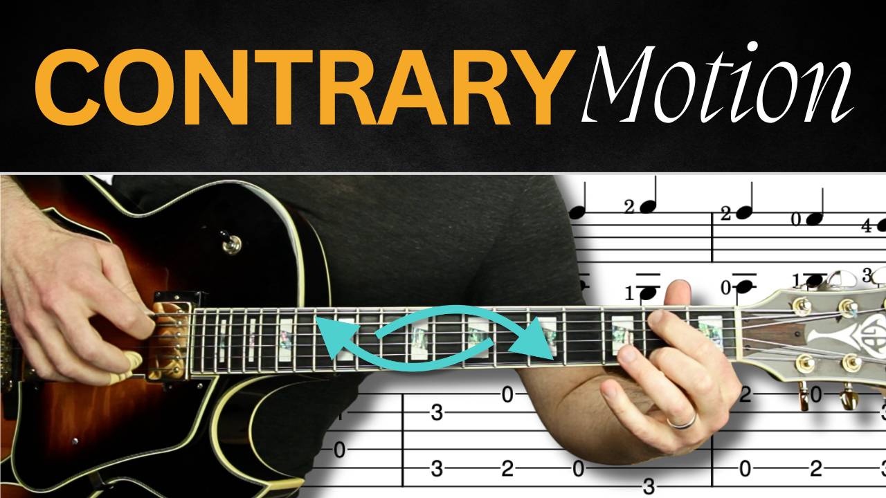 Play TWO Melodies at Once (Simple Contrary Motion Guitar Exercises)