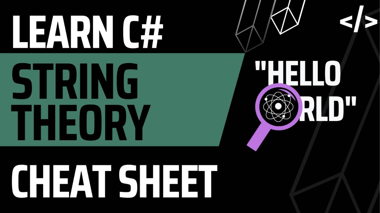 [Download] C# String Theory Cheat Sheet
