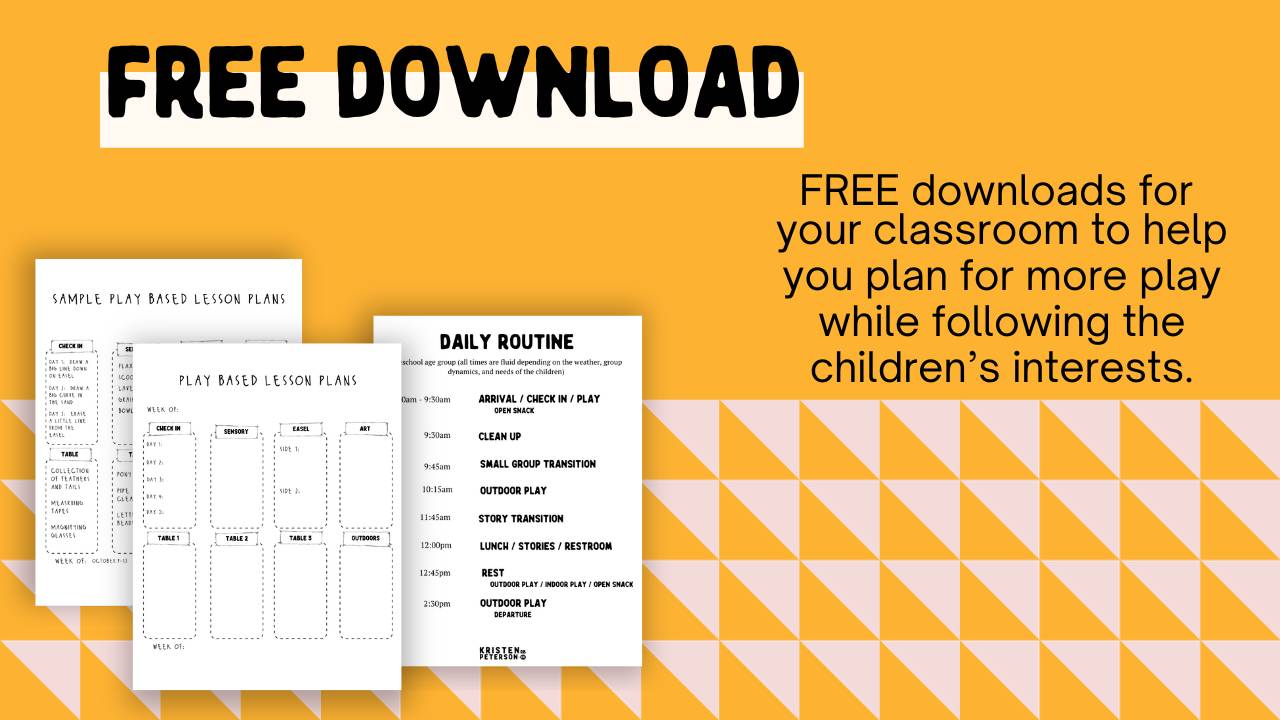 Sample Lesson Plan and Daily Routine Freebie